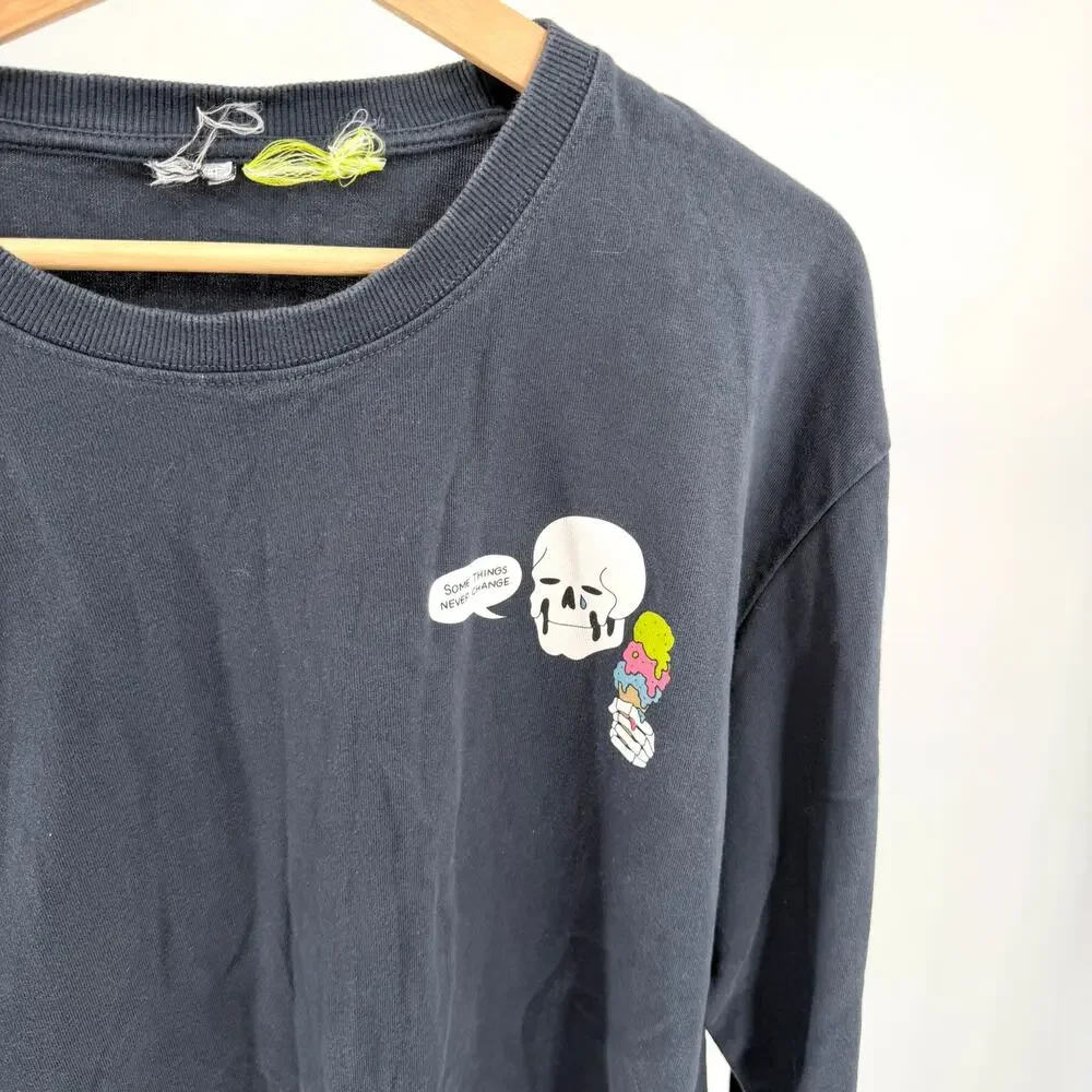 Zara | Shirts | Zara Faded Gray 0 Cotton Skeleton Laro Lagosta Heavy ...
